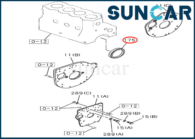 8-94235-369-0 Camshaft Rear Seal, EX40 Hitachi Seal Kit