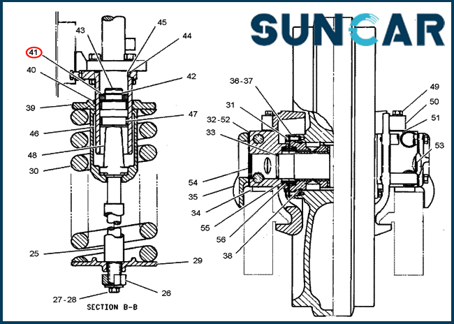 CA4S9006 4S-9006 U Cup Seal 4S9006 C.A.T Seal Packing For Excavator Tractor